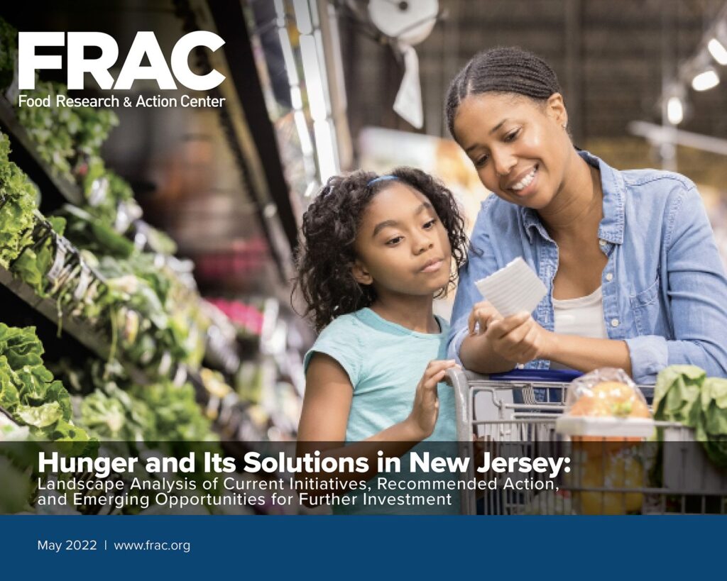 Hunger & Its Solutions in New Jersey - Food Research & Action Center
