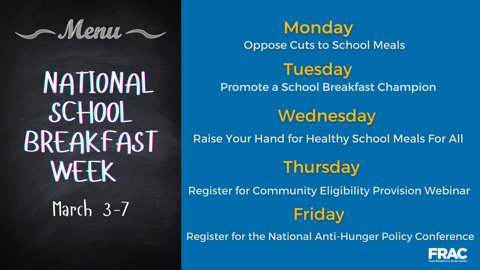 2025 National School Breakfast Week Resources - Food Research & Action ...