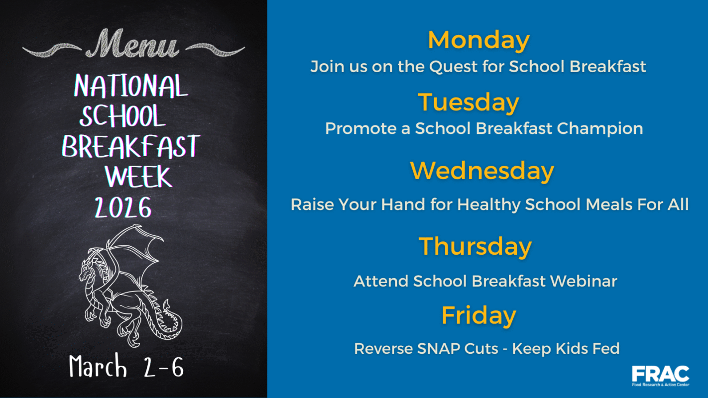 National School Breakfast Week 2026 - Food Research & Action Center